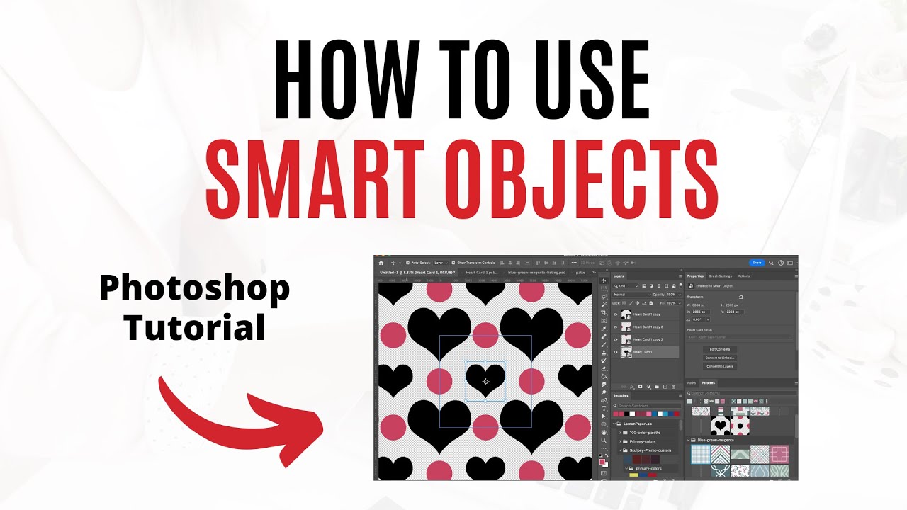 Smart Object Photoshop Tutorial - YouTube