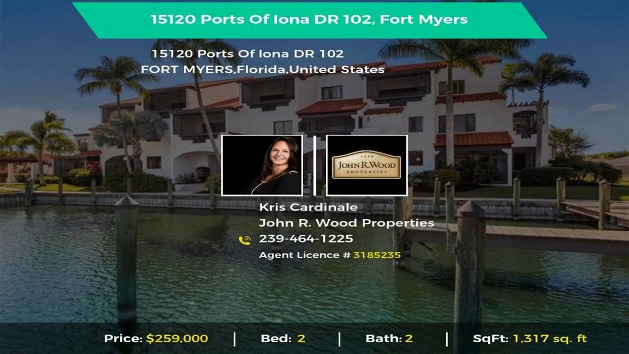 15120 Ports Of Iona DR 102 FORT MYERS, FL 33908 - YouTube
