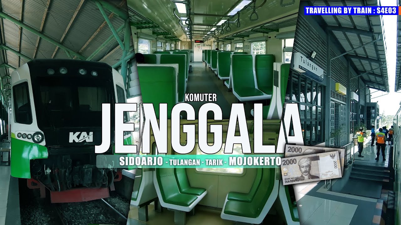 JENGGALA Satu Satunya Kereta Lintas TULANGAN - TARIK | #1059 ...