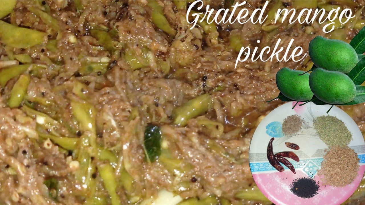 Grated mango pickle recipe|Quick and easy aam ka achar|| - YouTube