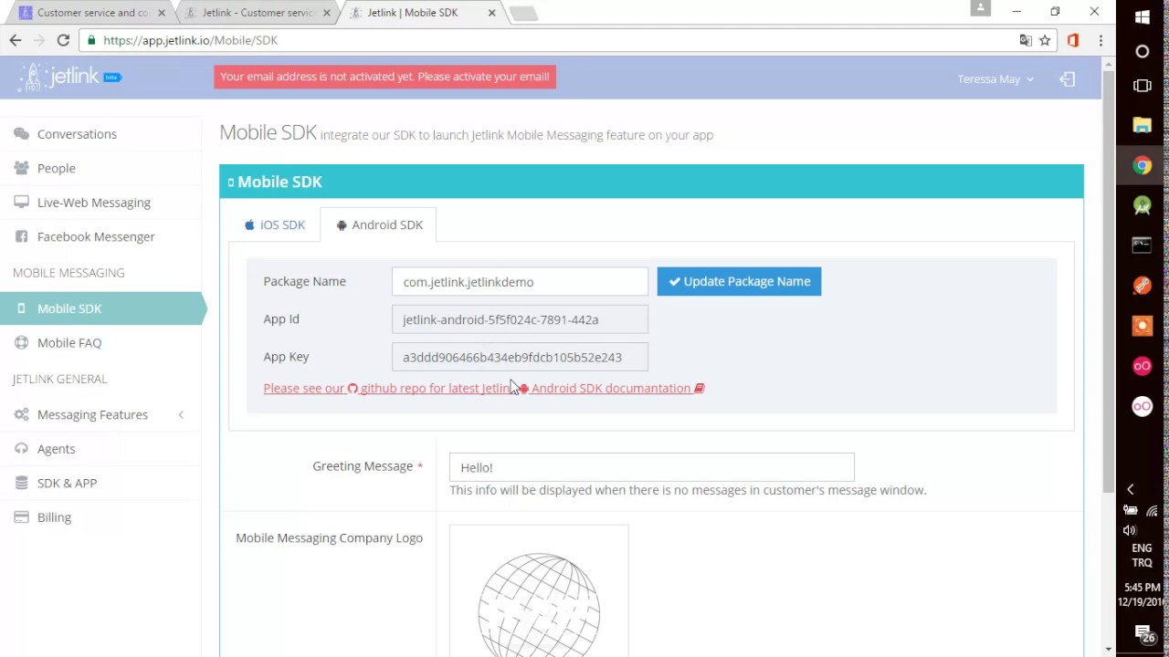 How to use Jetlink's in-app messaging SDK? (Developer Guide) - YouTube