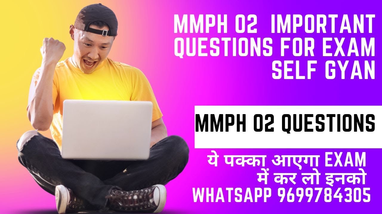 MMPH 02 important questions for exam ignou mba in english. - YouTube
