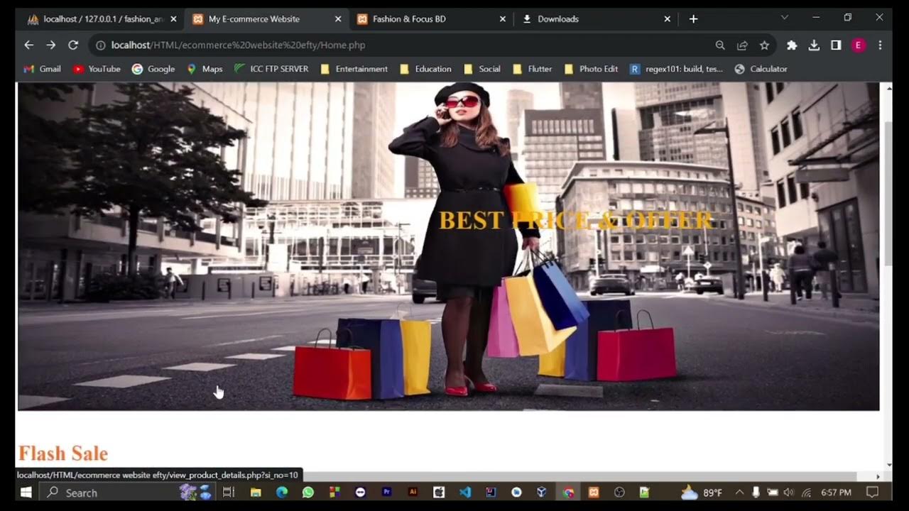 E-commerce website | PHP & MySQL project - YouTube