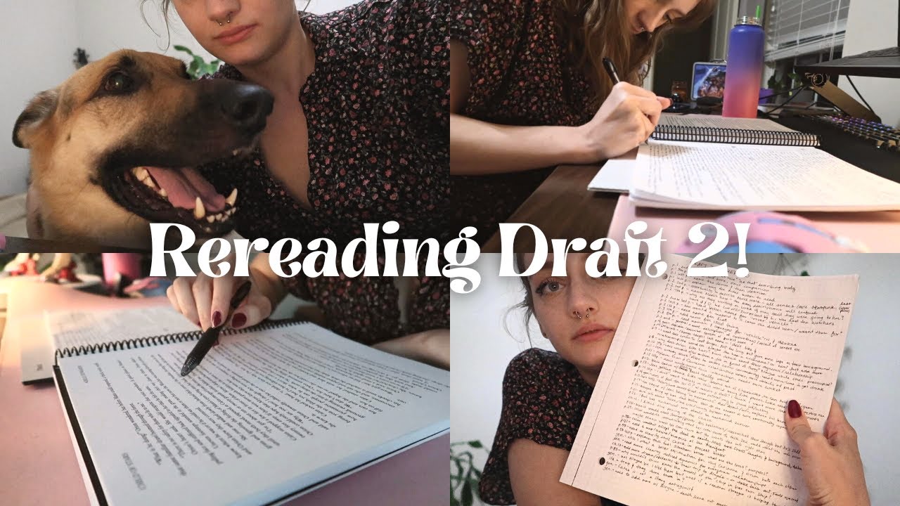 30 Hour Write-a-thon Draft 2 Reread // Productive Writing Vlog - YouTube