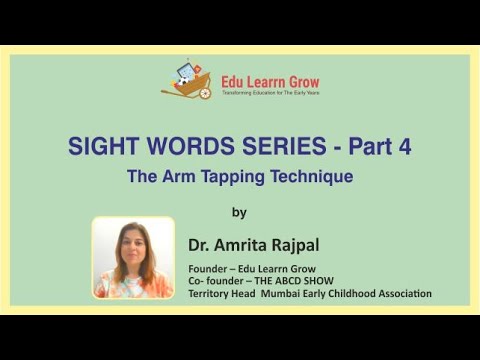 Sight words part 4 Arm tapping technique - YouTube