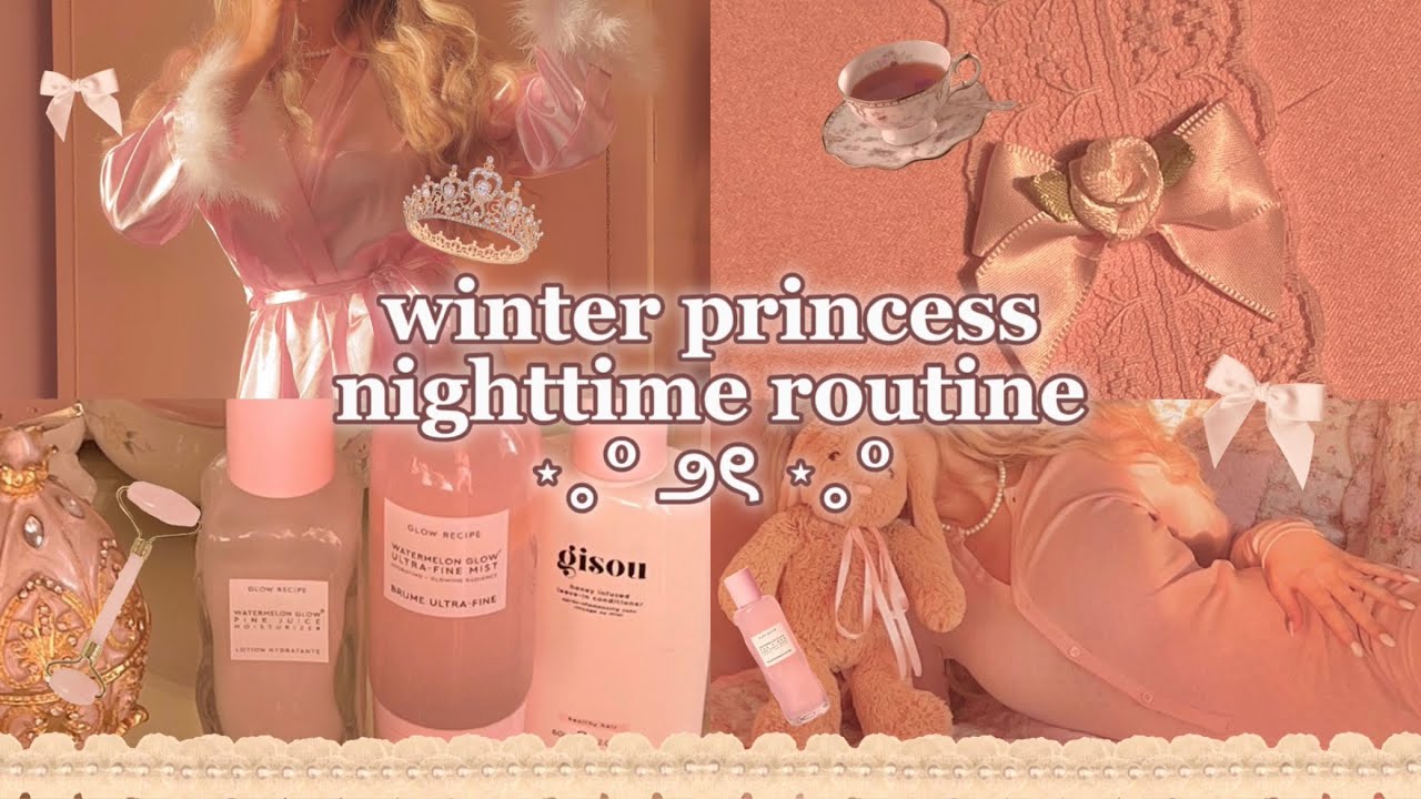 winter princess nighttime routine ⋆⭒˚｡⋆☾ cooking, skincare + journaling ...