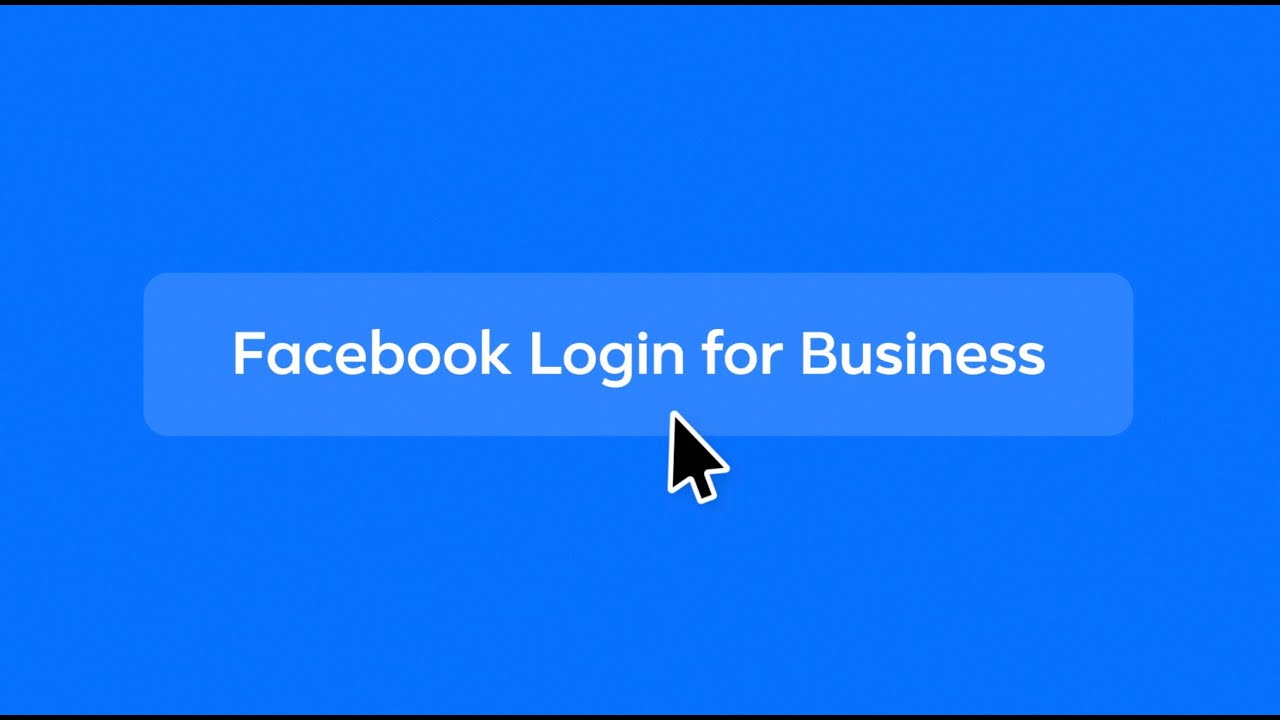 Facebook Login for Business - YouTube