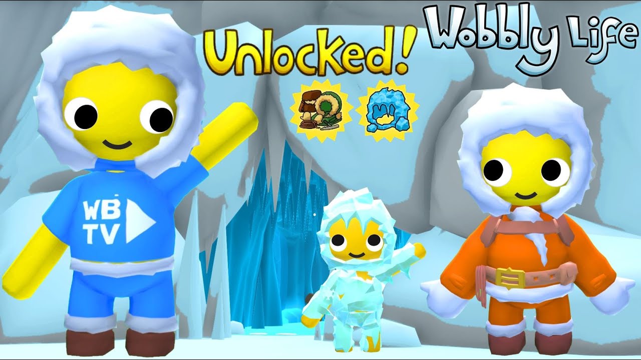 New Wobbly Life Update We Unlocked The Frozen Wobbly Clothes & Artic ...
