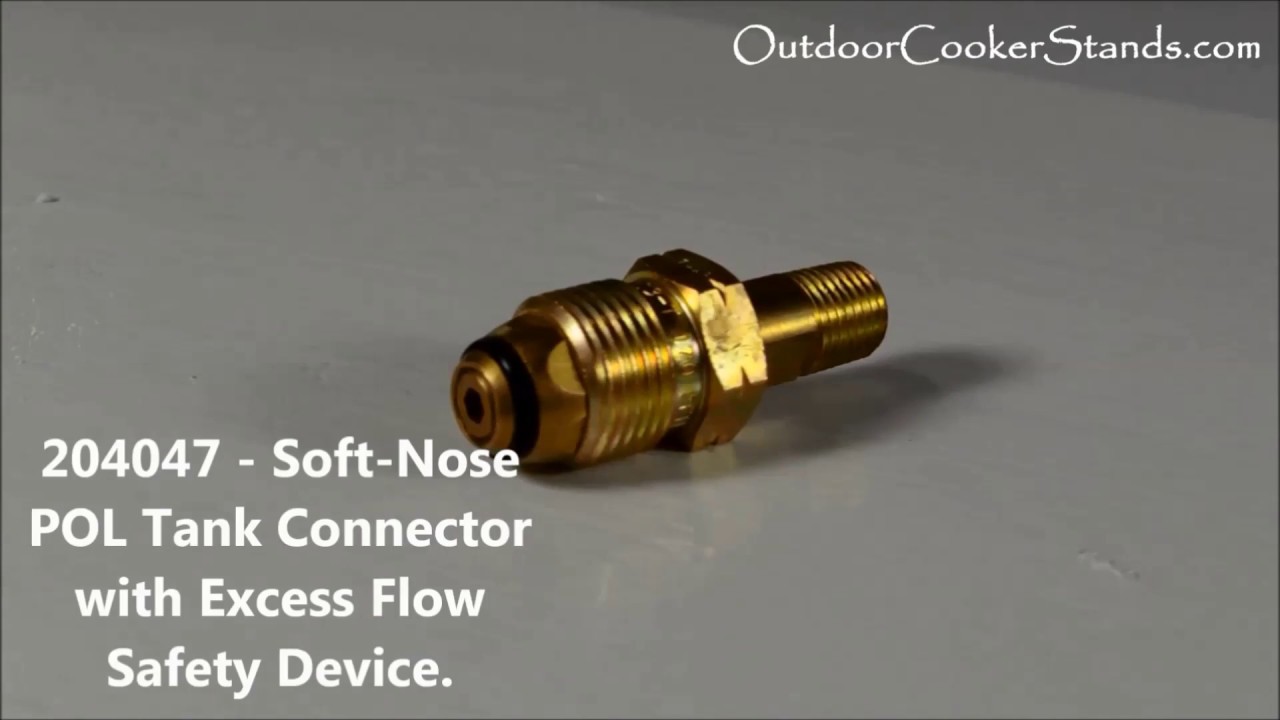 204047 - Standard Soft-Nose POL Tank Connector with Excess Flow Safety ...