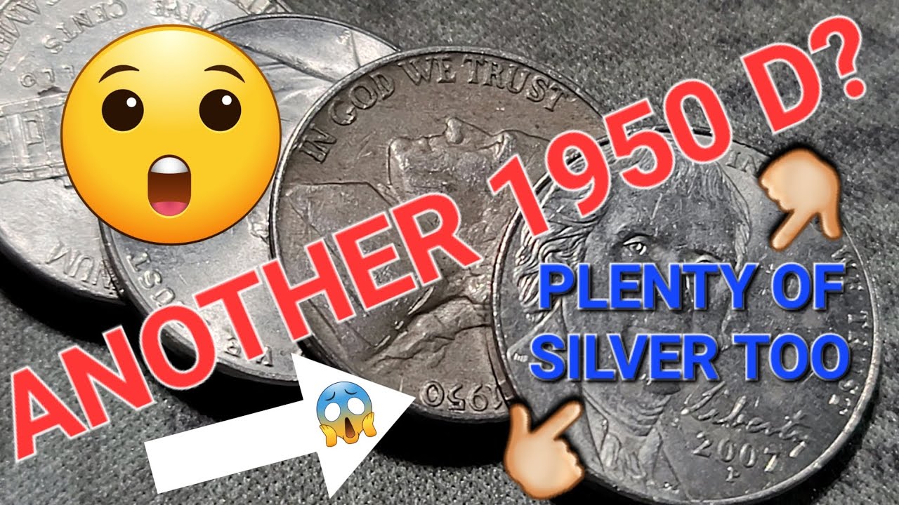 🍁1950 D??🍁 SO Many Silvers *PLUS* Varieties #coinrollhunting #nickels # ...