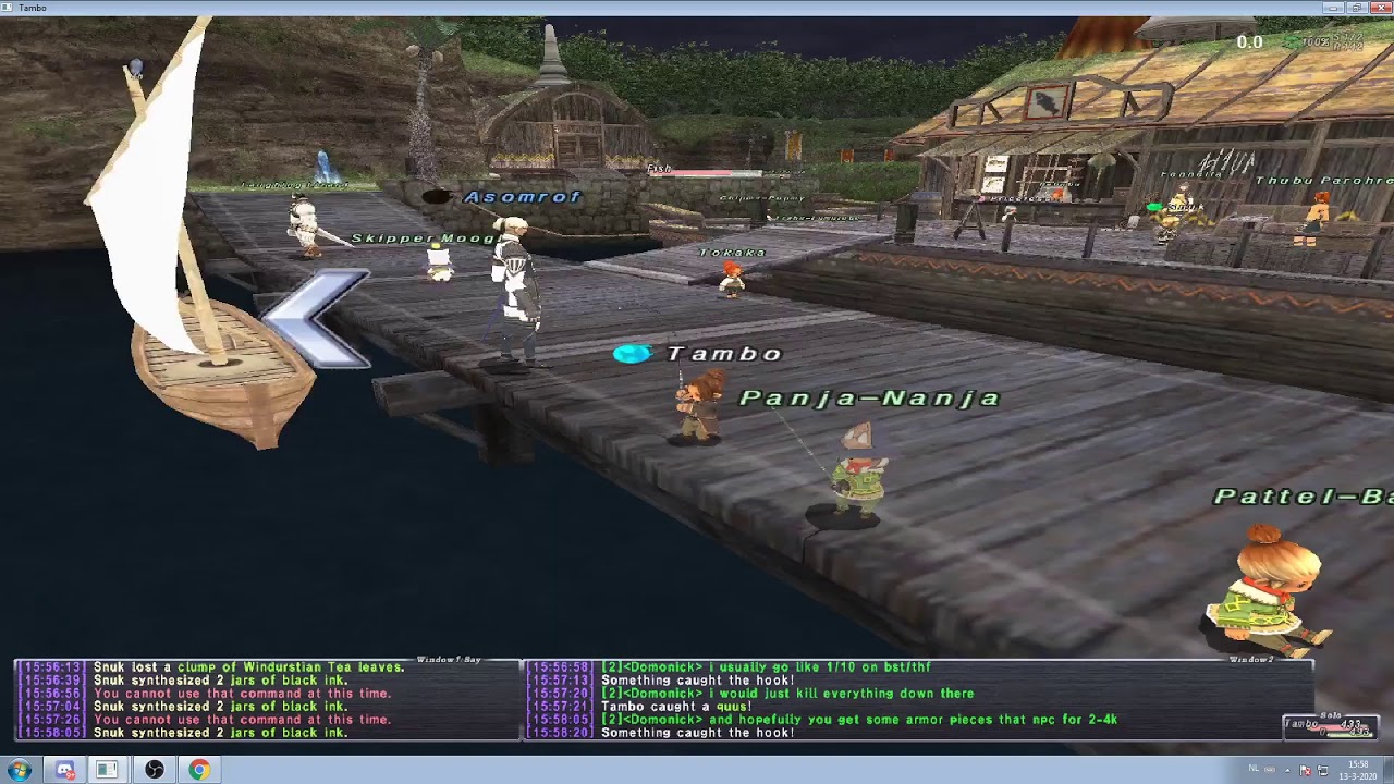 FFXI nasomi Fishing - YouTube