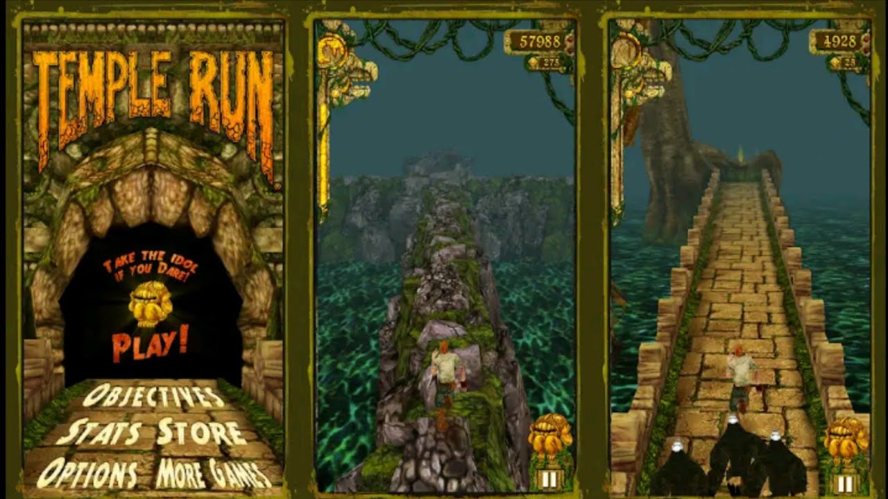 Temple Run _ Watch my Temple Run Gameplay on Mobile _ Android Games ...