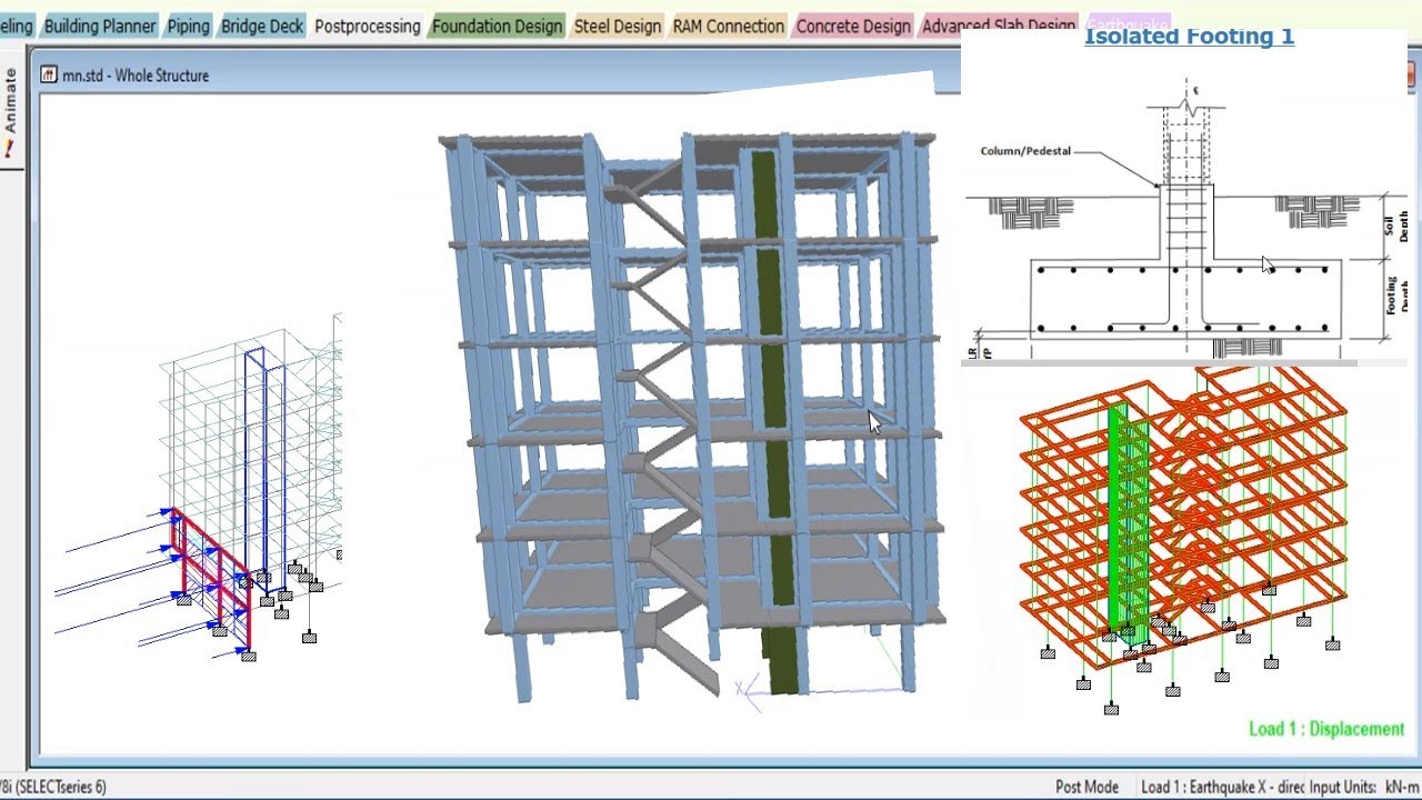 G+5 Building design | Foundation Design, Modelling, and Concrete ...