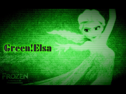 Green!Elsa - Let It Go (Animated & In Real Life) [Frozen] - YouTube