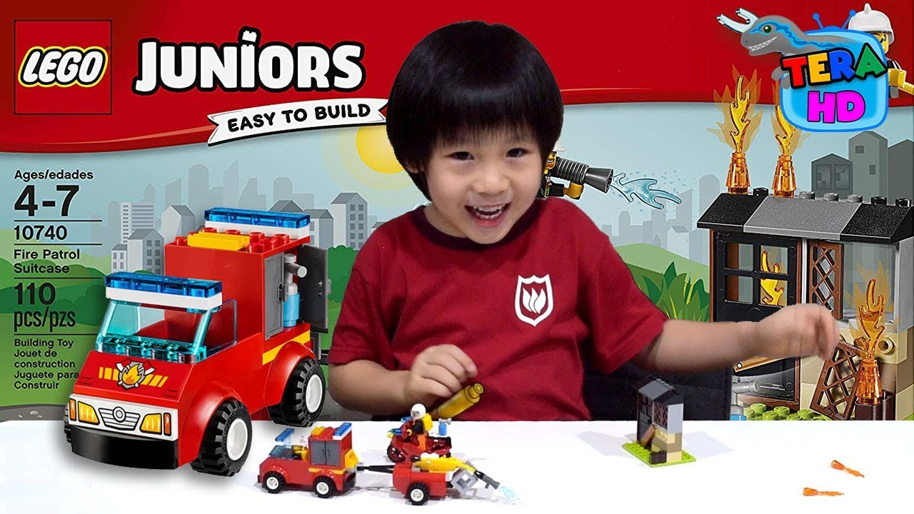 ต่อเลโก้รถ-รถดับเพลิง [LEGO JUNIORS Fire Patrol Suitcase Set 10740 ...