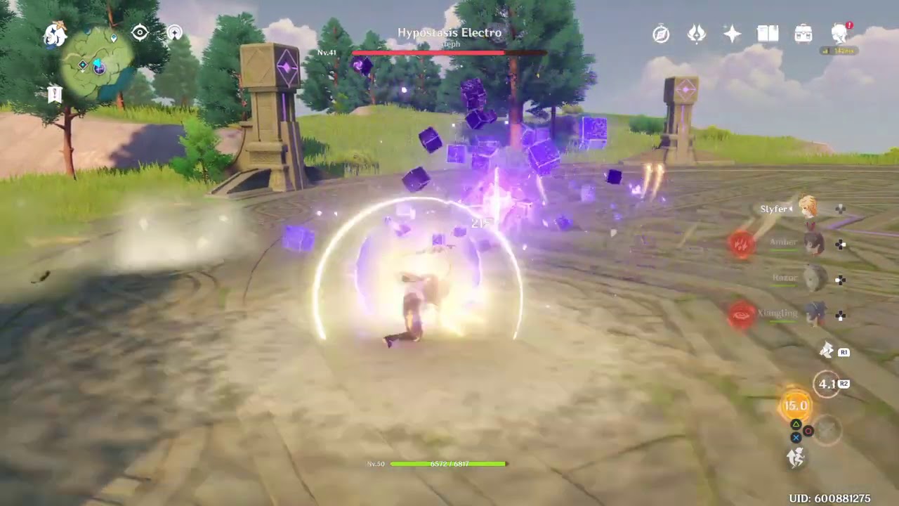 Genshin Impact World boss | Hypostasis electro | Aleph boss fight - YouTube
