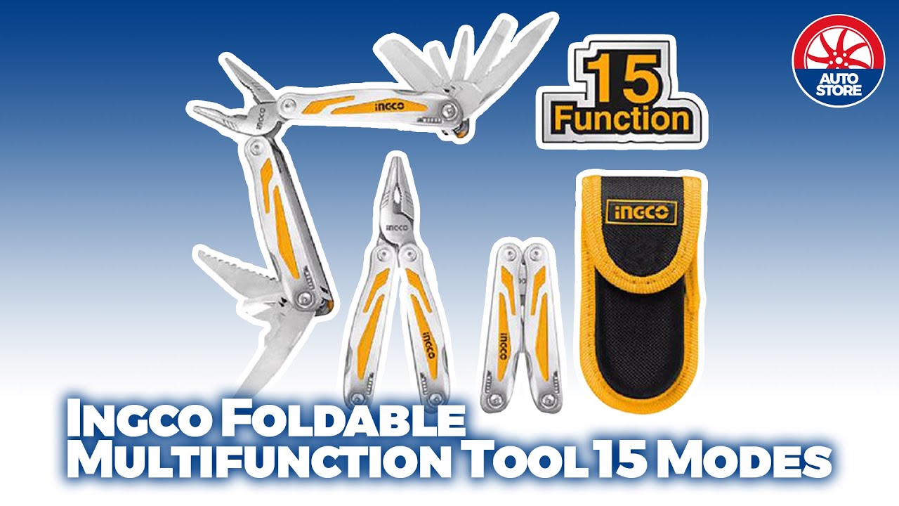 Ingco Foldable Multifunction Tool 15 Modes | PakWheels Auto Store - YouTube