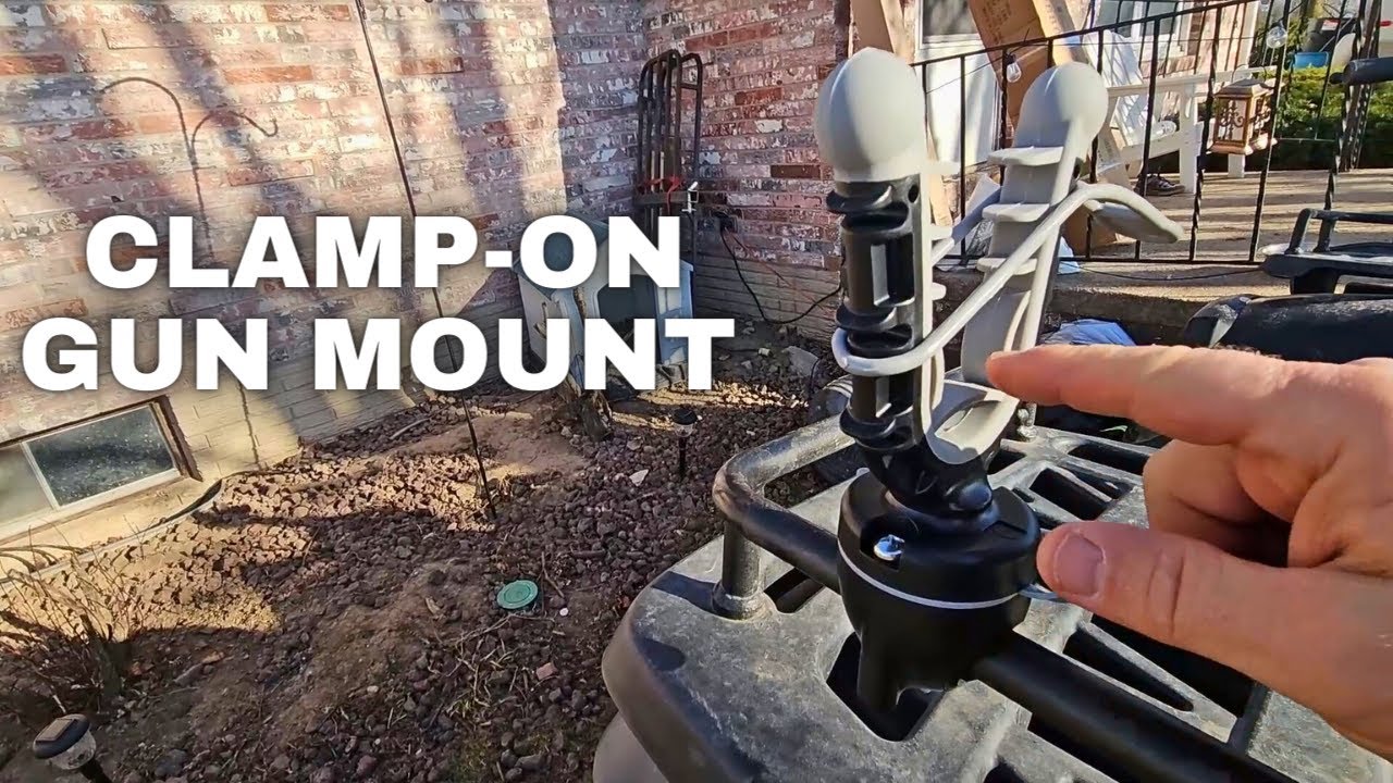 Hitorhike Gun Holder for ATV, Bikes, or Boats | Clamp-on Gun Mount ...