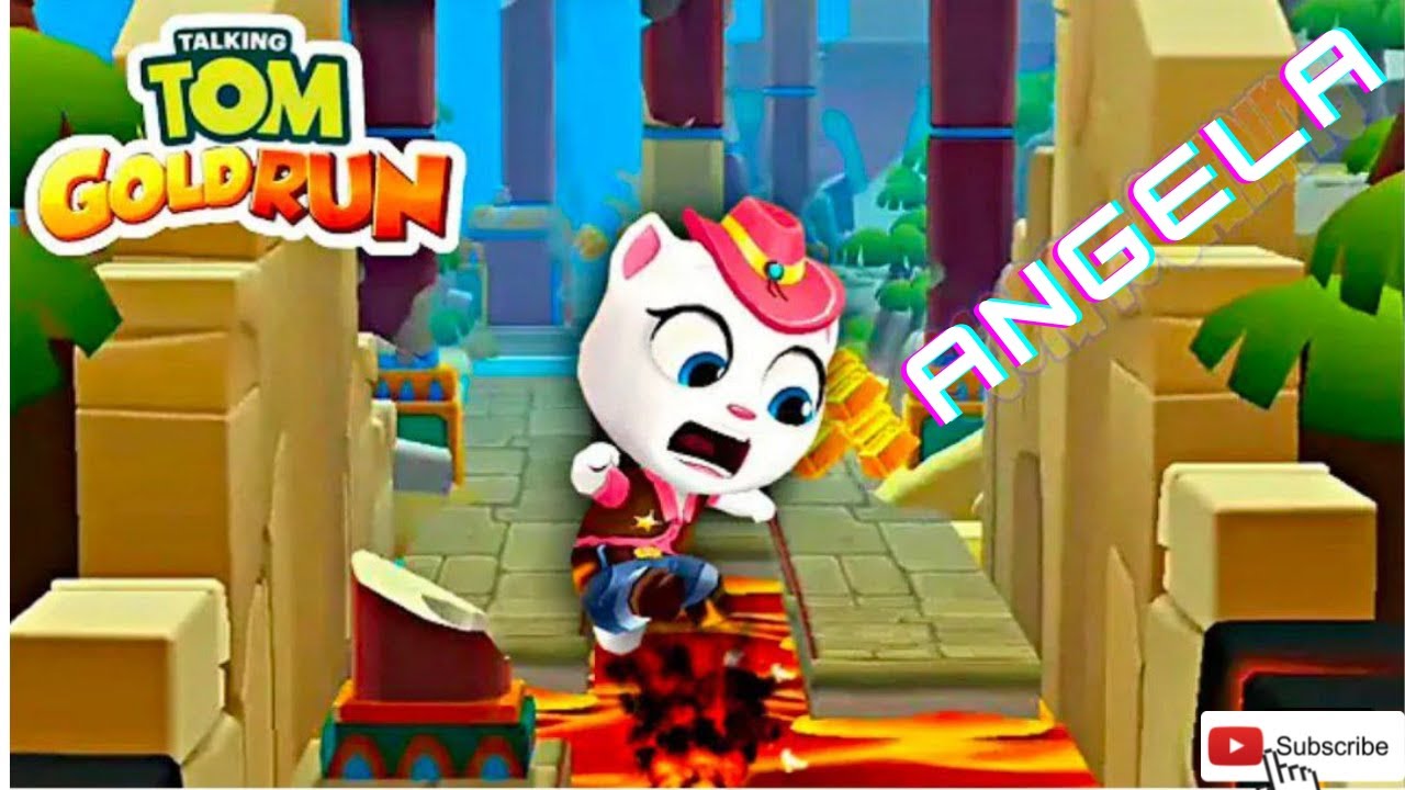 Talking Angela Gold Run - Rover Board Game Play - YouTube