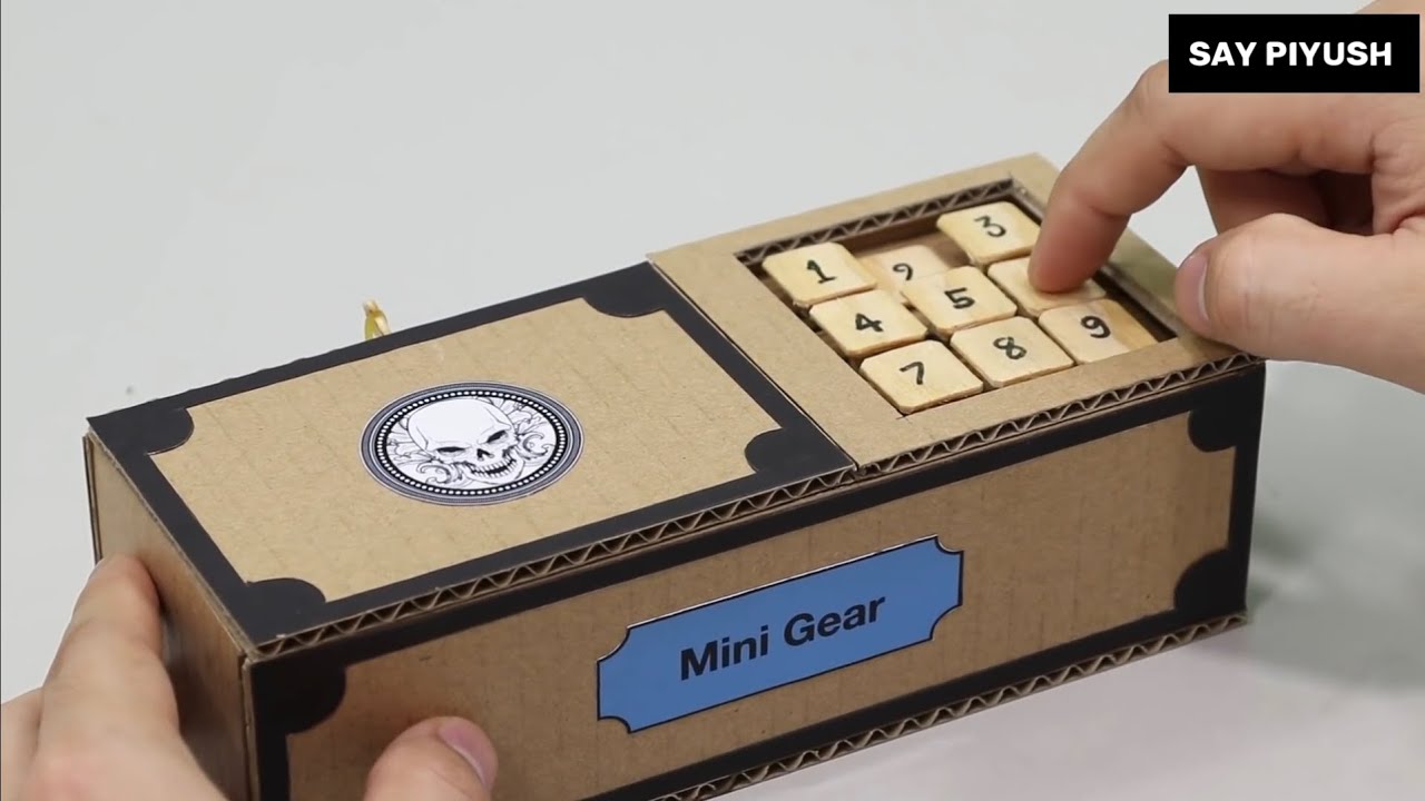 DIY Cardboard Safe with Combination Lock | Secure Safe Box Craft ...
