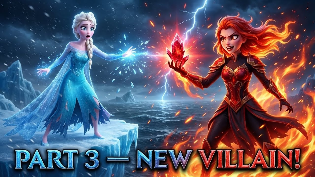 Elsa vs Fire Sorceress — Part 3 | Rise of the Red Crystal | Epic Ice vs ...