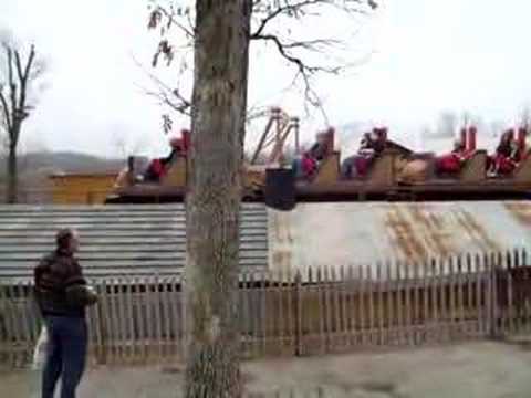 powder keg roller coaster silver dollar city branson mo - YouTube