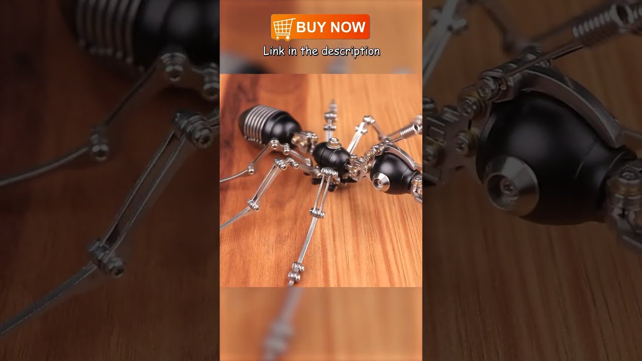 A Mechanical Ant From 1000 Small Metal Pieces ! - YouTube