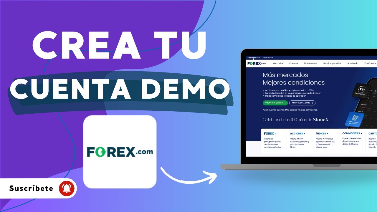 Cómo CREAR una CUENTA en Forex.com | Tutorial de registro completo💰 - YouTube