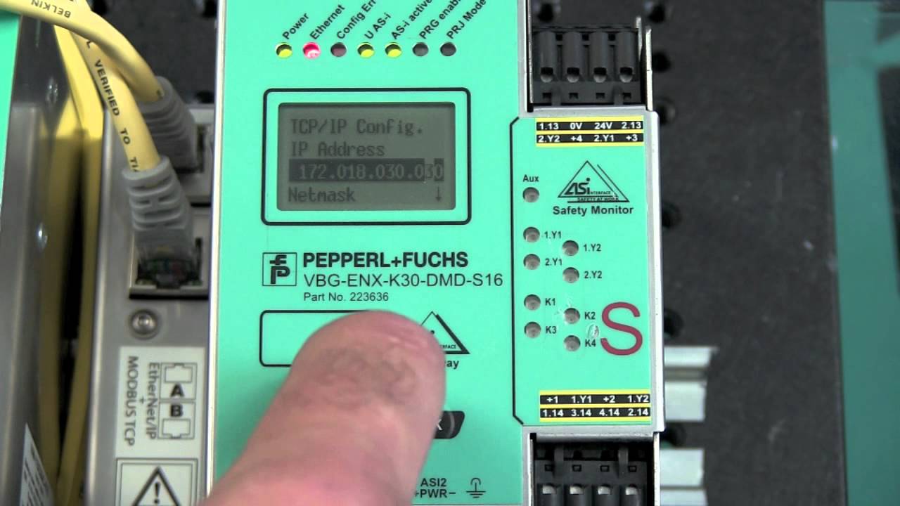 How to Set the IP Address of an AS-Interface, EtherNet/IP Gateway - YouTube