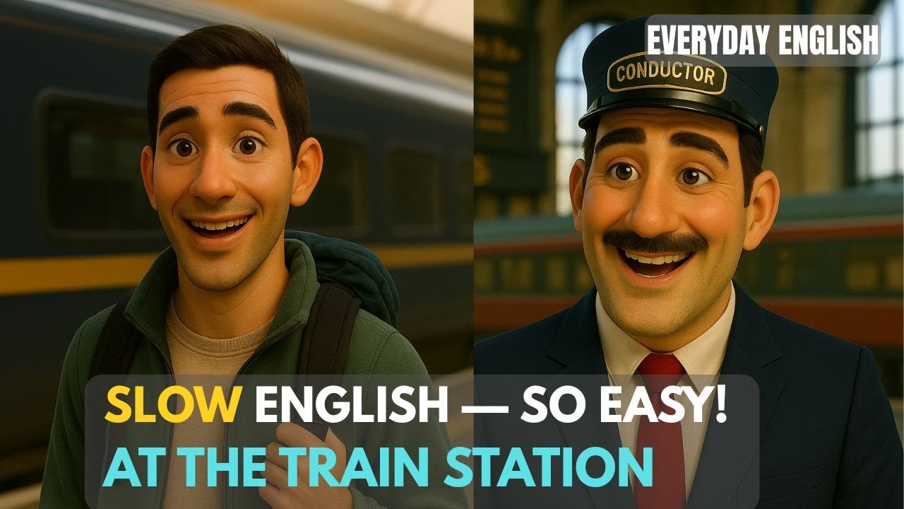 English Conversation at the Train Station Learn English | Learn Travel ...