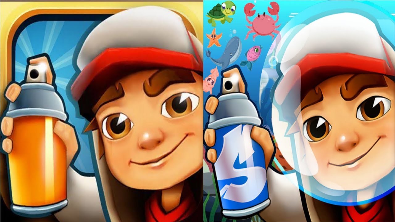 SUBWAY SURFERS FIRST VERSION VS SUBWAY SURFERS UNDERWATER 2024 - YouTube