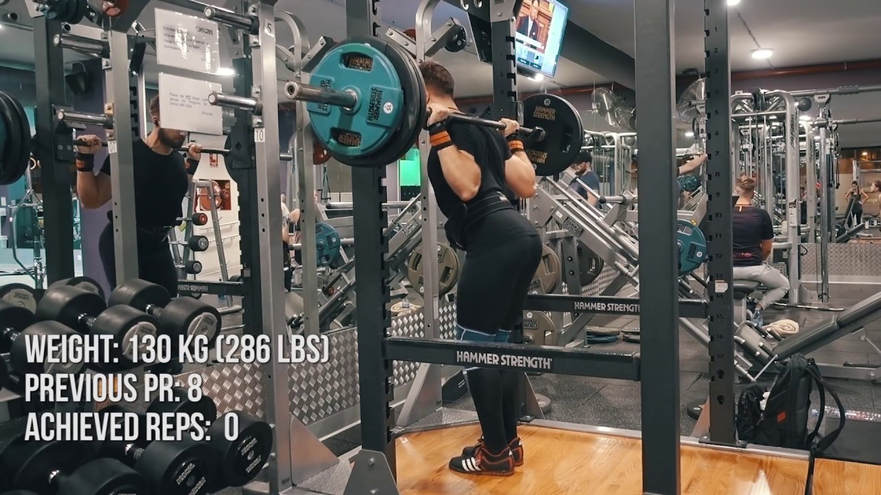 Full Body Workout With a New Squat Rep PR (Physique Update) - YouTube