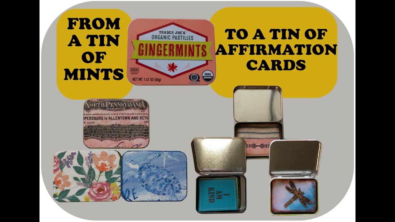 DIY Upcycled Mint Tins | Treasure Tin | Make an Affirmation Card Box ...