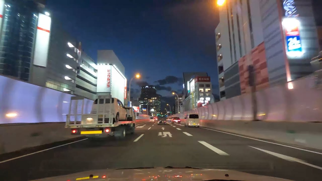 Osaka Hanshin Loop 1 Route Drive Timelapse - YouTube