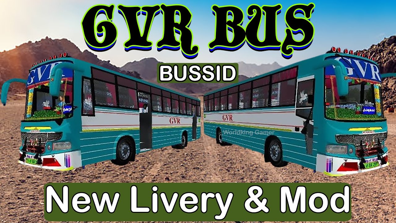 NEW GVR BUS MOD! Livery and Download Link in Bussid 2025 #trending # ...