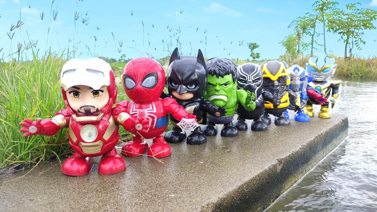 superhero videos cartoon ultraman avengers action figure hulk ironman ...