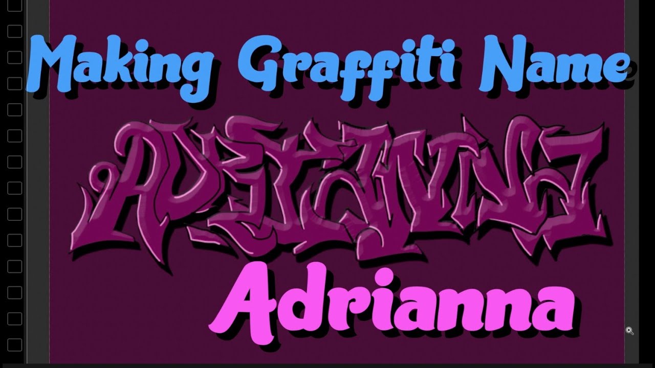 How to Draw Graffiti Name "Adrianna" - YouTube