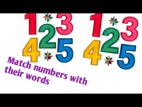 lets match number with their words#Number #for kids🔢👍🧑‍🚒 - YouTube