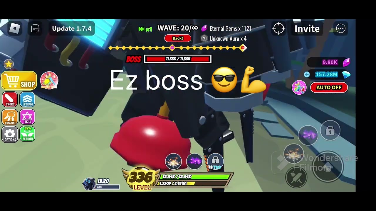 Roblox skibi toilet sword warriors ep38 mythical aura - YouTube