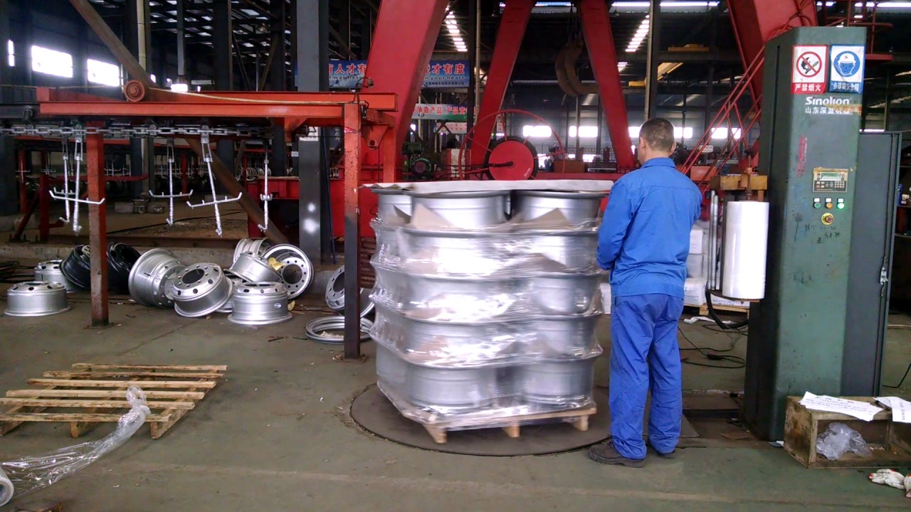 truck wheels rims auto packing - YouTube