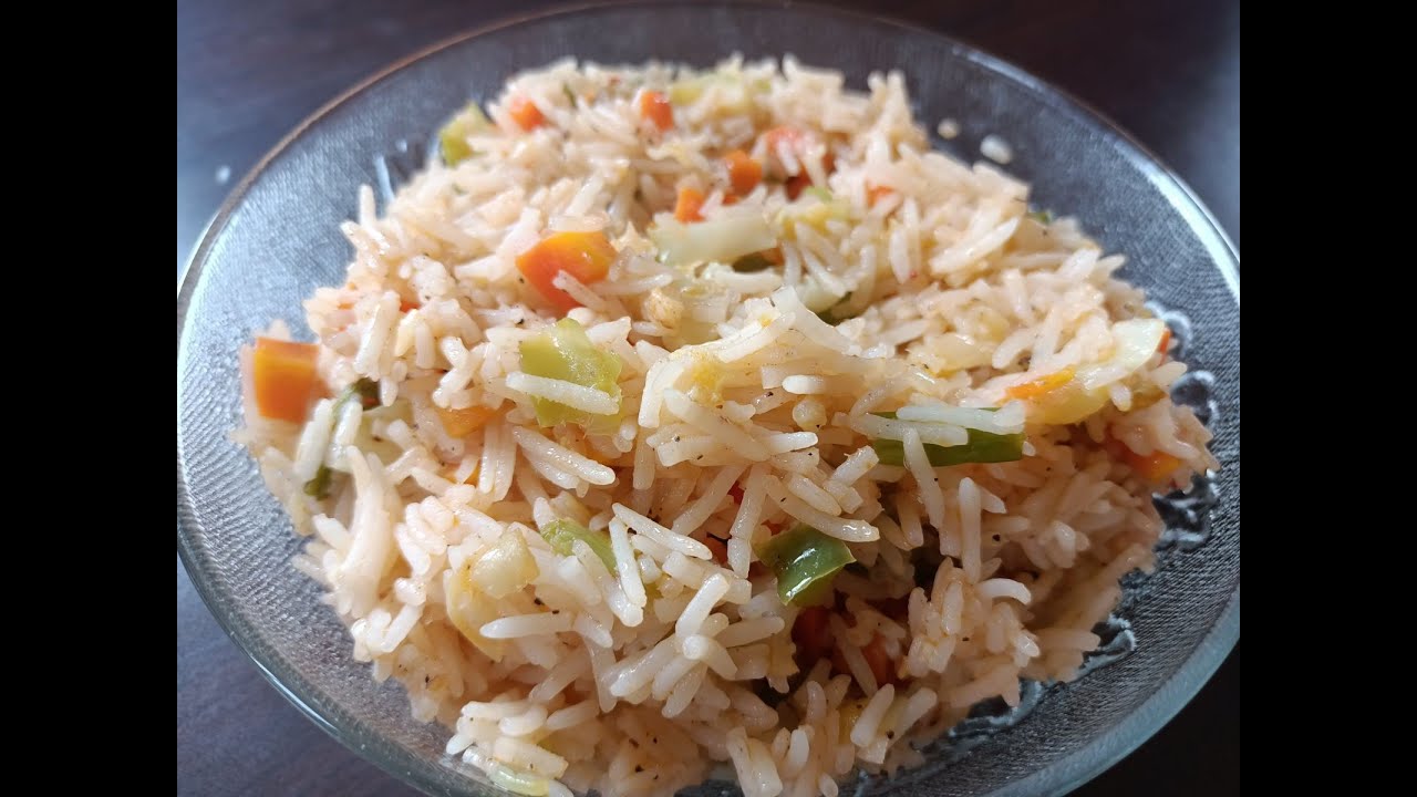 Restaurant Style Veg Fried Rice | Street Style Fried Rice - YouTube