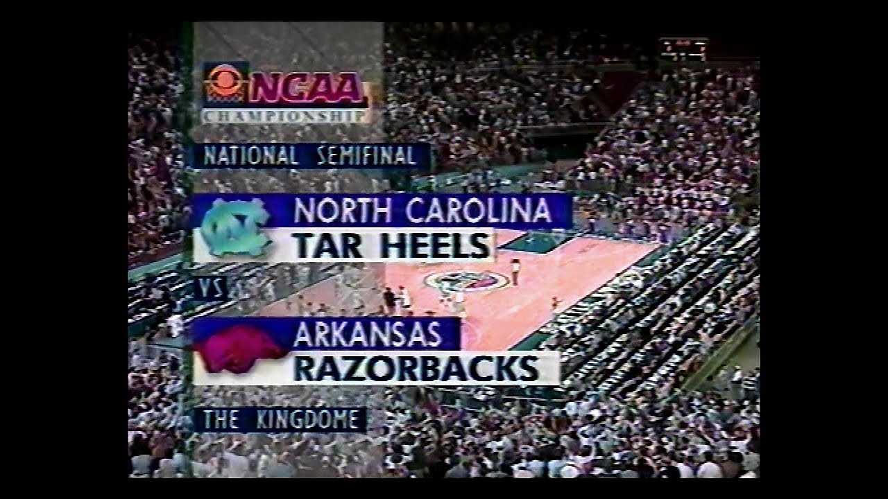 1995 Final 4 Men's semifinal: North Carolina vs Arkansas - YouTube