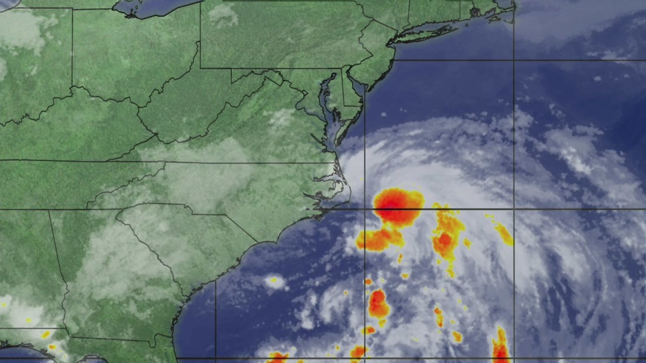 Tropical Storm Fay Forms Off North Carolinas Coast Youtube