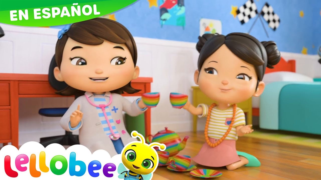 Cinco Monitos Saltando en la Cama | Dibujos Animados |Lellobee en ...