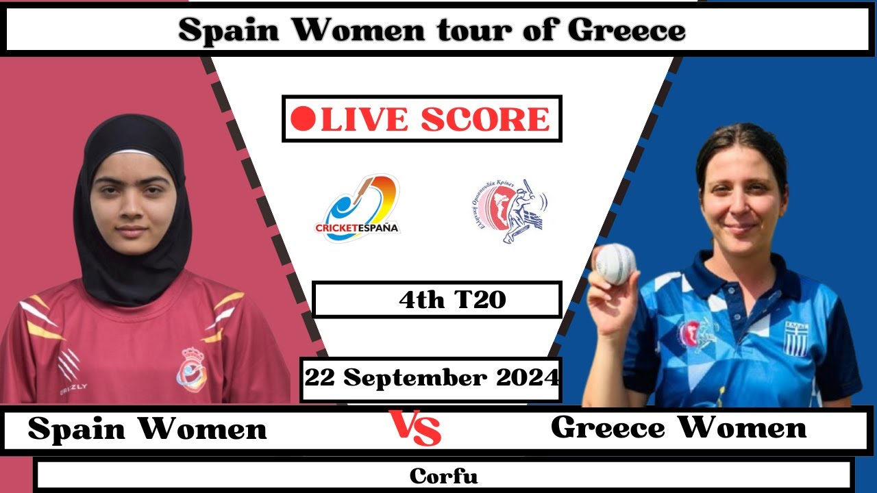 Greece Women vs Spain Women Live | 4th T20-GRE W vs ESP W Live | Spain ...