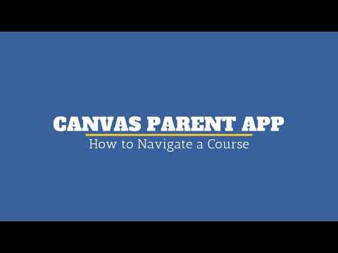 Canvas Parent App Course Navigation - YouTube
