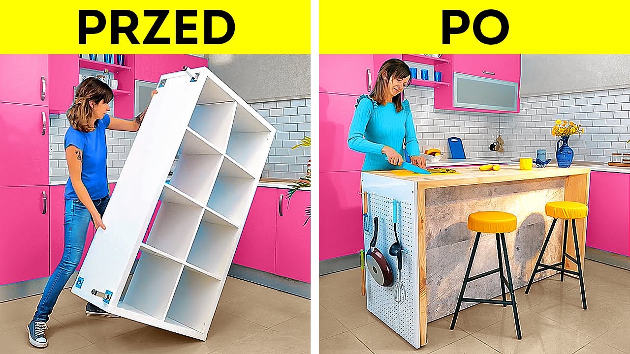 Meble DIY i proste triki wnętrzarskie - YouTube