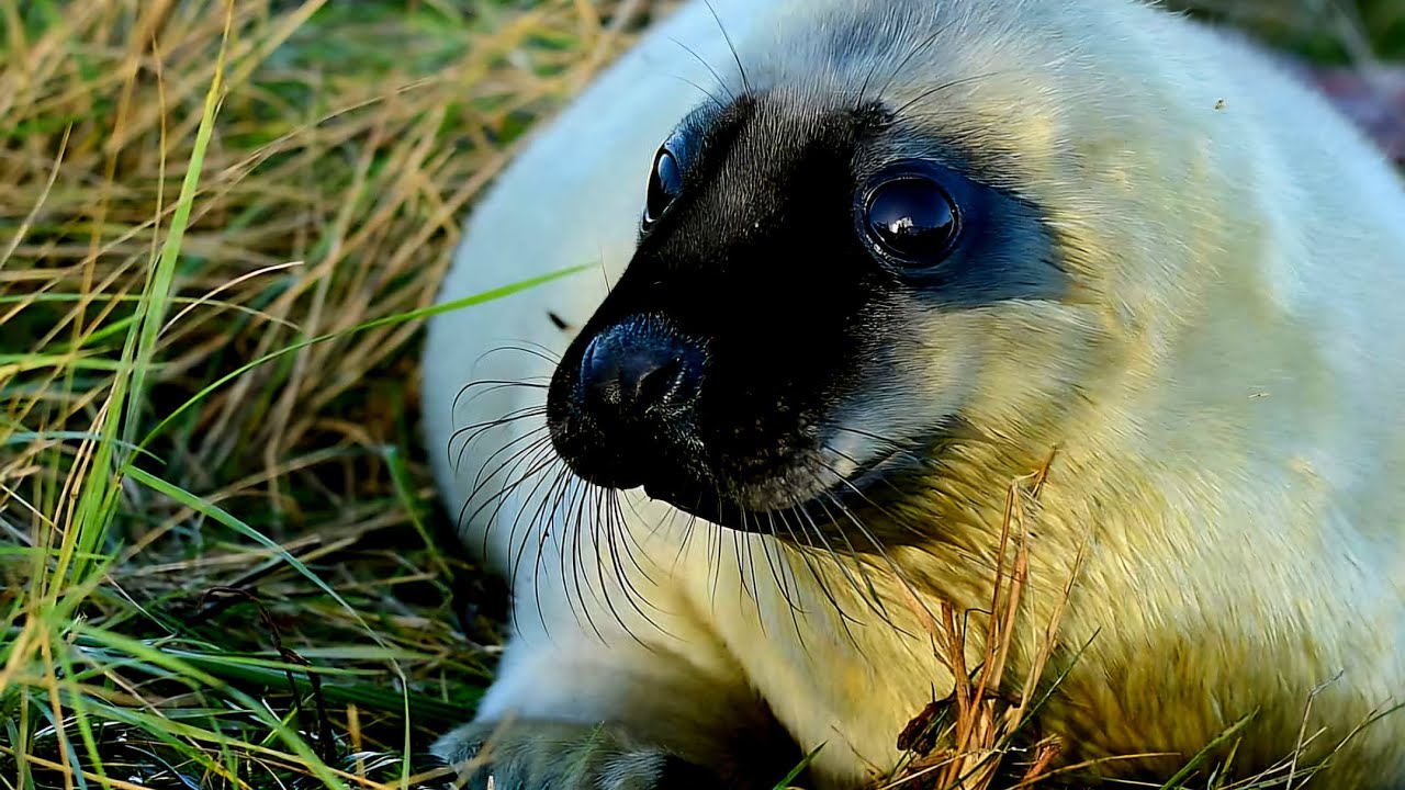 Donna nook nature reserve, grey seal colony - YouTube