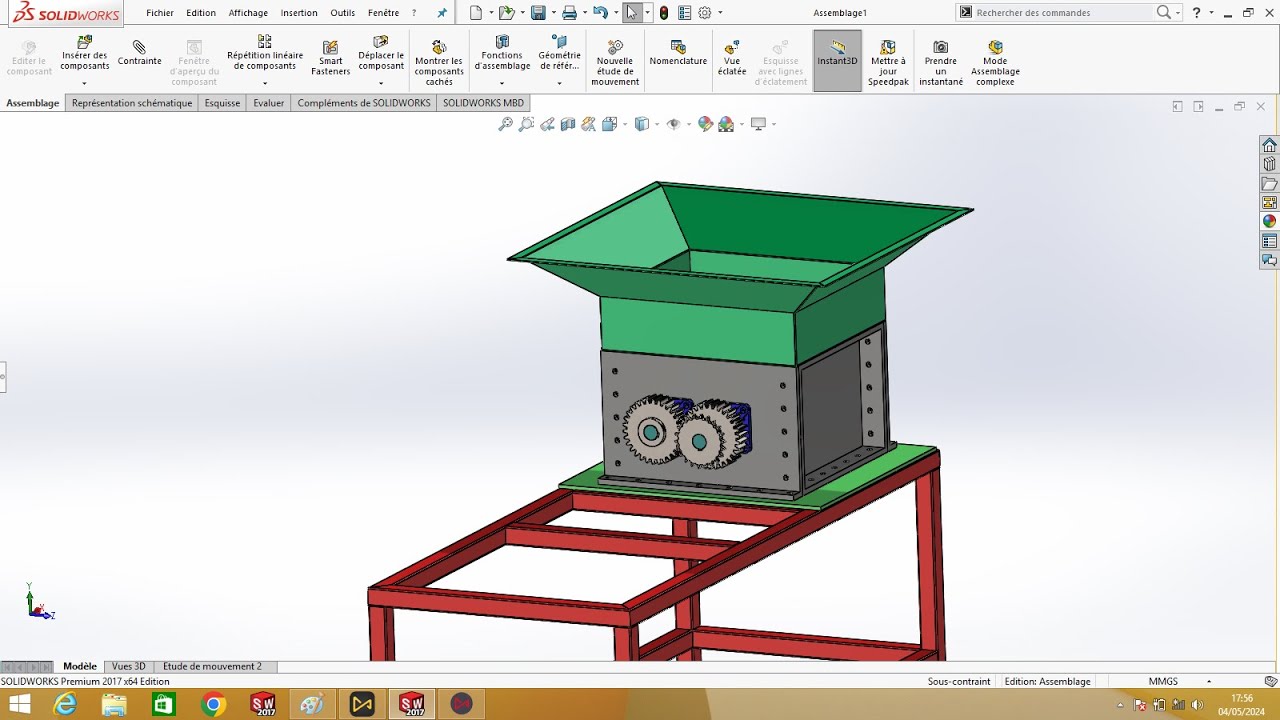 step 13 : create the hooper using sheetmetal in #solidworks - YouTube