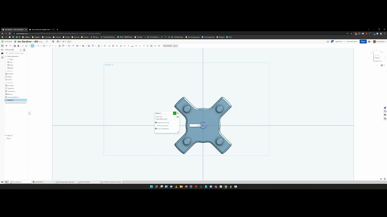 Onshape Education Speed Modeling Challenge 2021 - 3min 58sec - YouTube